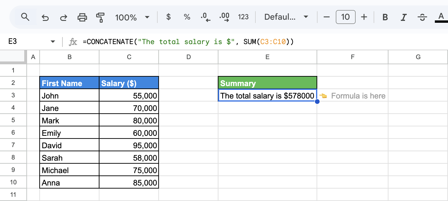 Combine Text Efficiently with CONCATENATE and AMPERSAND in 2